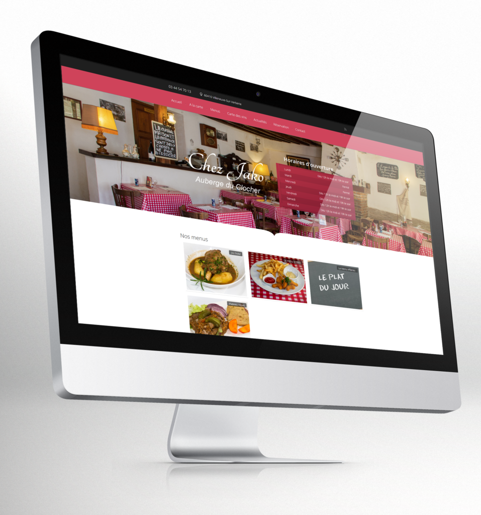 Site web Chez Jako - Grafix Influenz